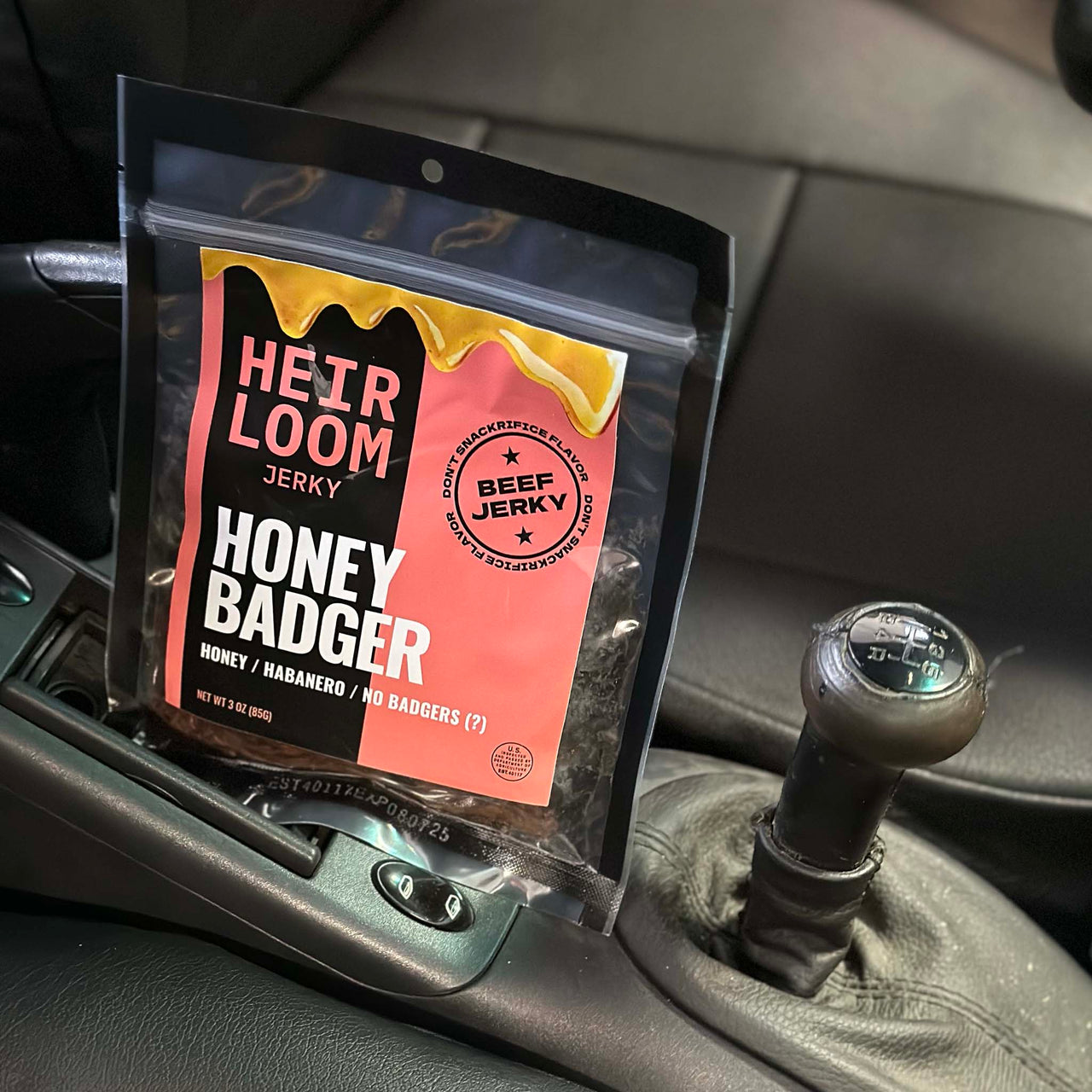 Honey Badger Beef Jerky: Habanero Heat with Honey Sweet - 6.9oz ...